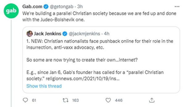 Gab CEO Andrew Torba Broadcasts His Antisemitism Across Social Media ...
