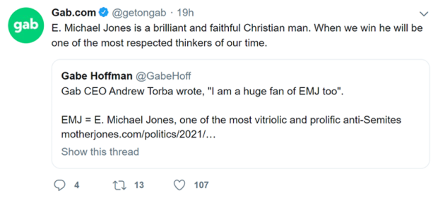 Gab CEO Andrew Torba Broadcasts His Antisemitism Across Social Media ...